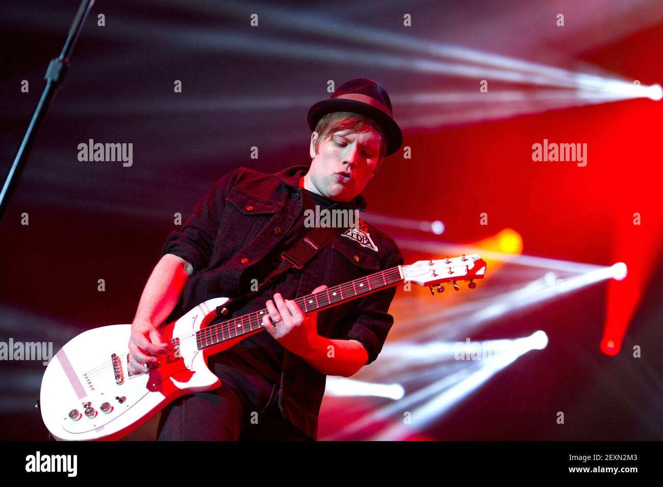 American band Fall Out Boy singer Patrick Stump in concert in the ...
