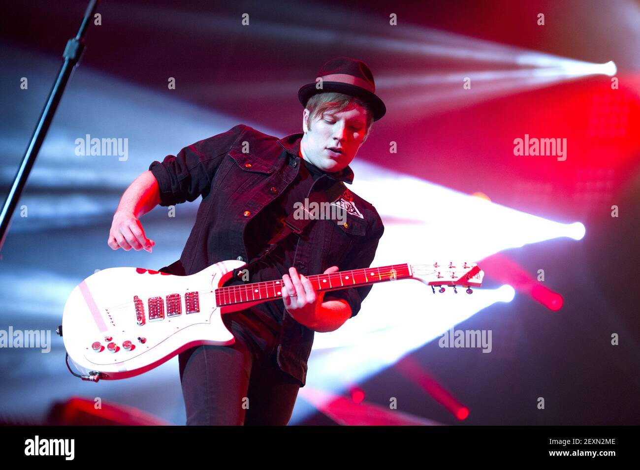 American band Fall Out Boy singer Patrick Stump in concert in the ...