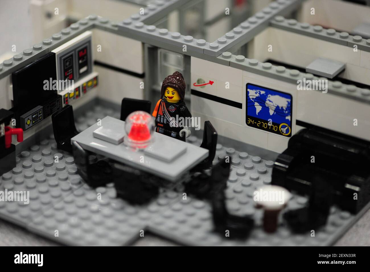 Deck 3 science labs from the Aurora space ship on display at the Bricks ...