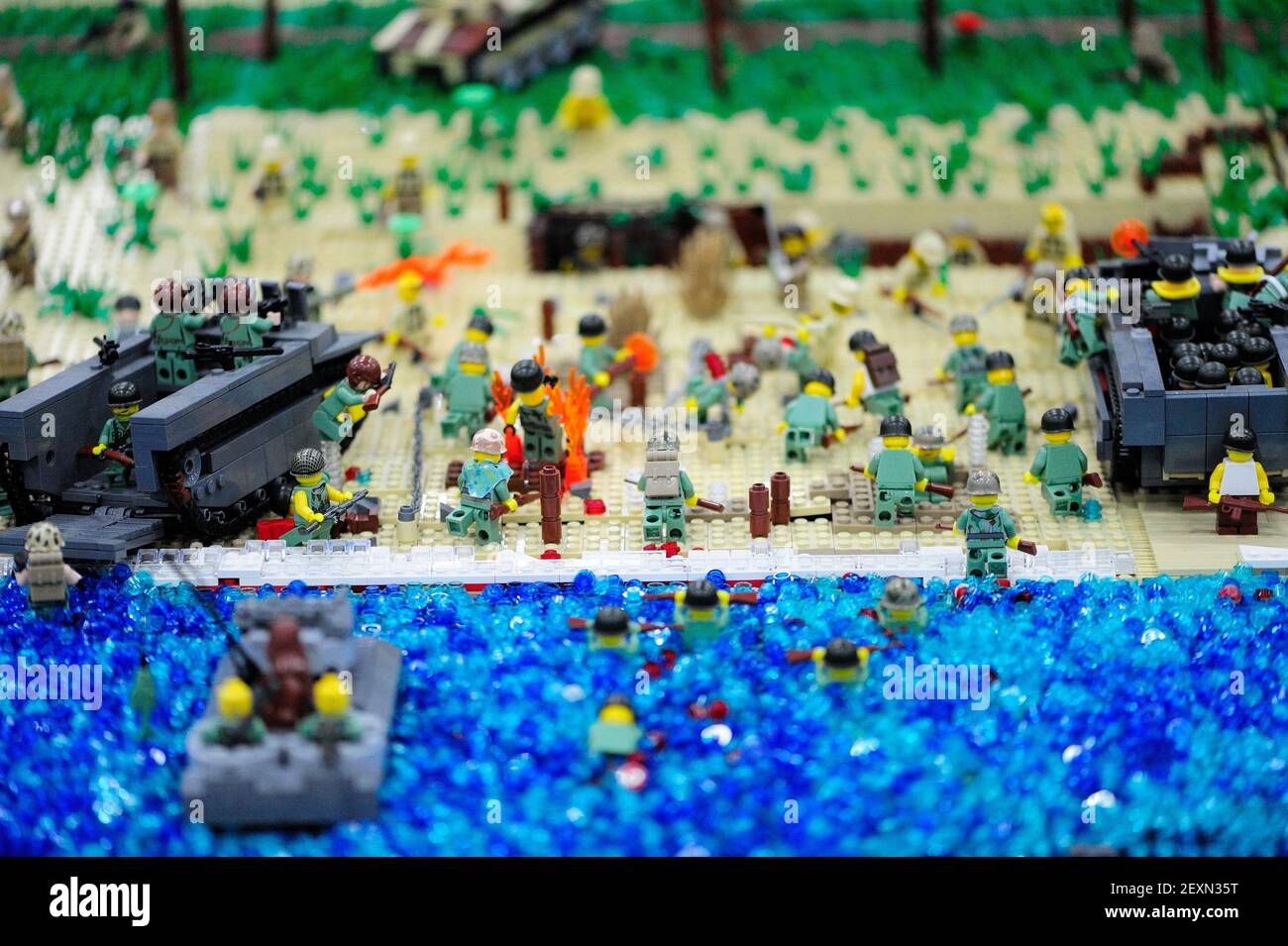 A Lego model named 'Brickinawa' sees Japanese troops fight off invaders ...