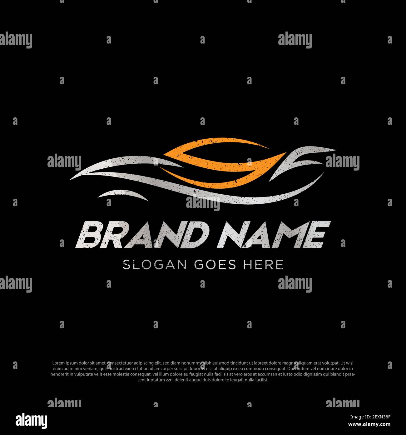 realistic car modification logo inspirations, initial letter S auto car ...