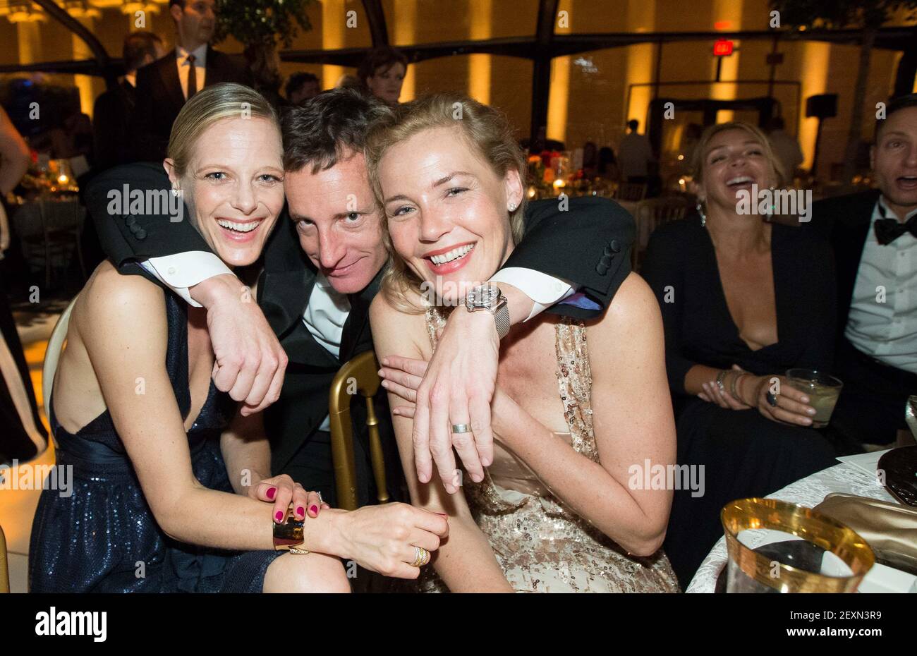 Katie Traina, Todd Traina, Connie Nielsen at the FINE ART MUSEUM Hosts ...