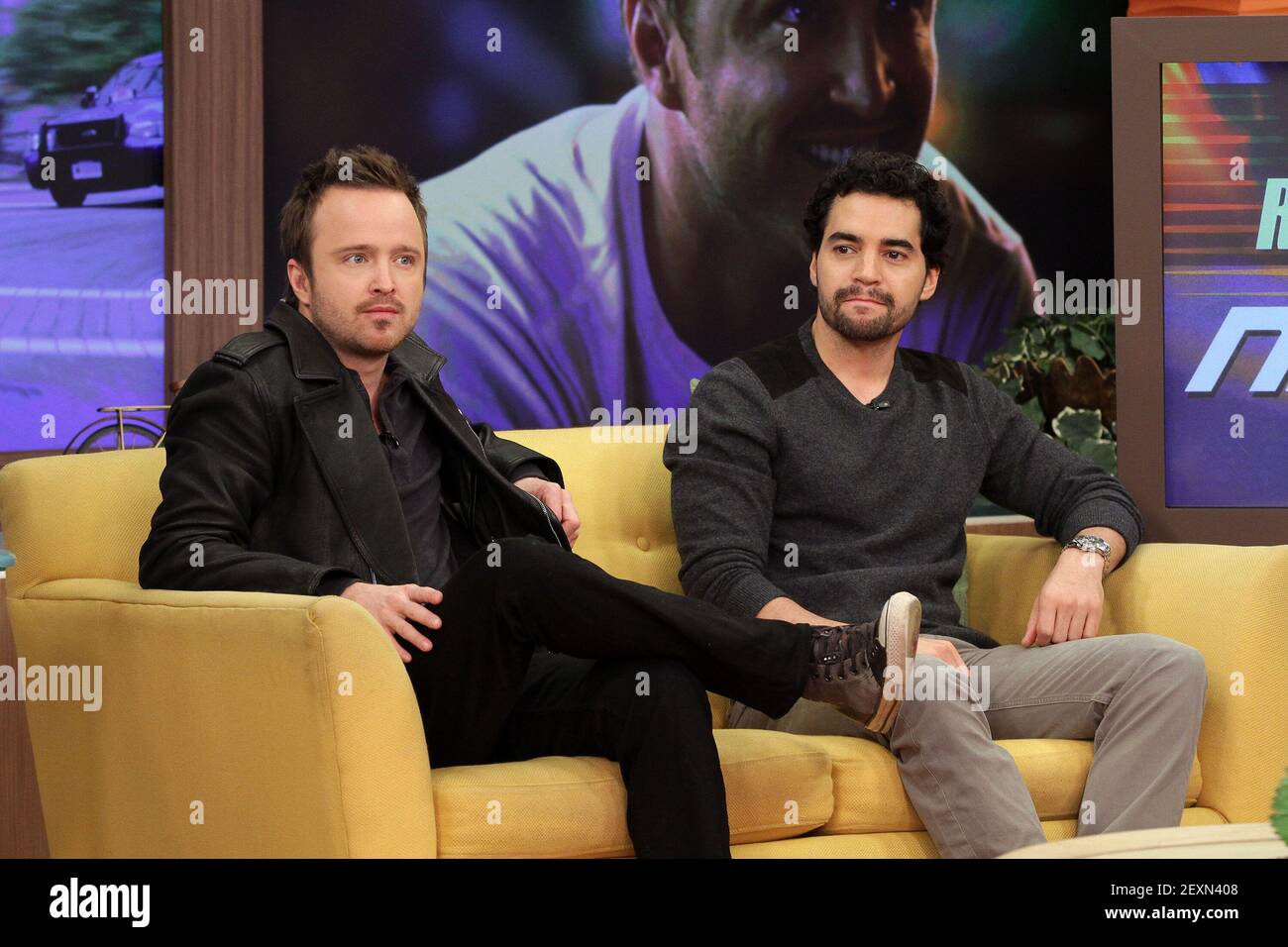 Aaron Paul and Ramon Rodriguez are seen during "Despierta America" at ...
