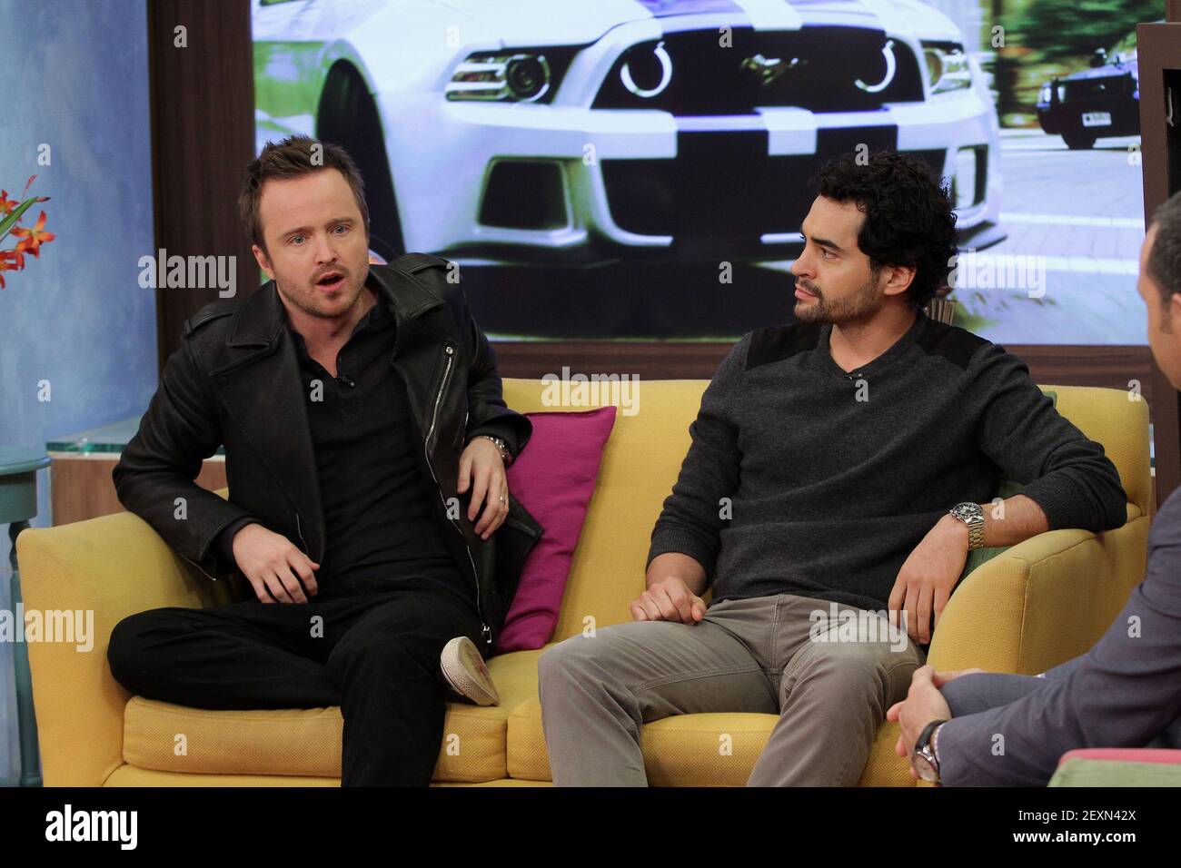 Aaron Paul and Ramon Rodriguez are seen during "Despierta America" at ...
