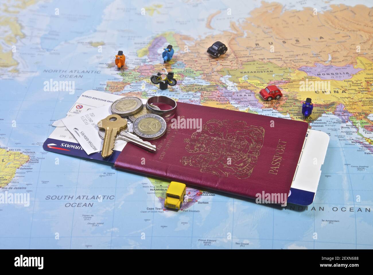 British passport world map hi-res stock photography and images - Alamy