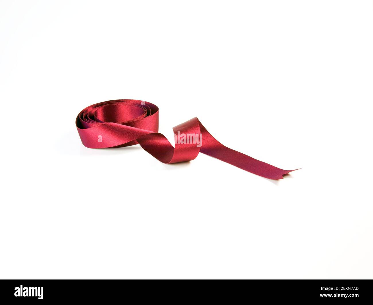 Red Ribbon for Presents Stock Photo - Alamy