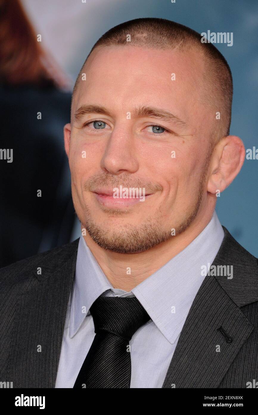 13 March 2014 - Hollywood, California - Georges St-Pierre. "Captain ...