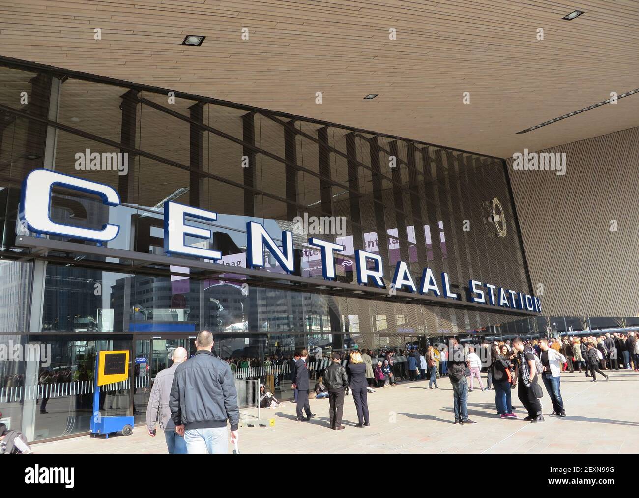 General view of the fully refurbished Rotterdam Central Station, in ...