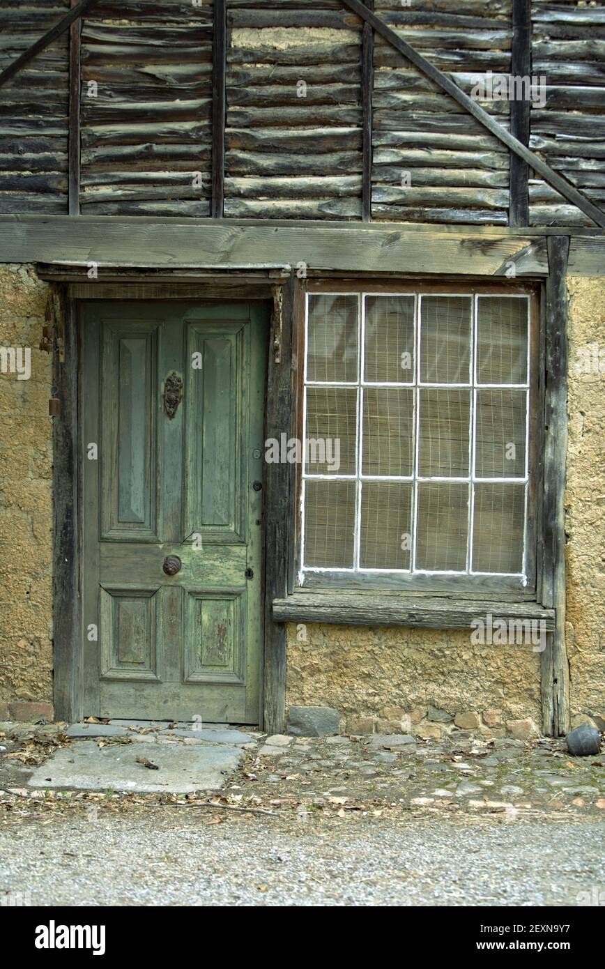 A Weathered Aged Stone House Stock Photo - Alamy