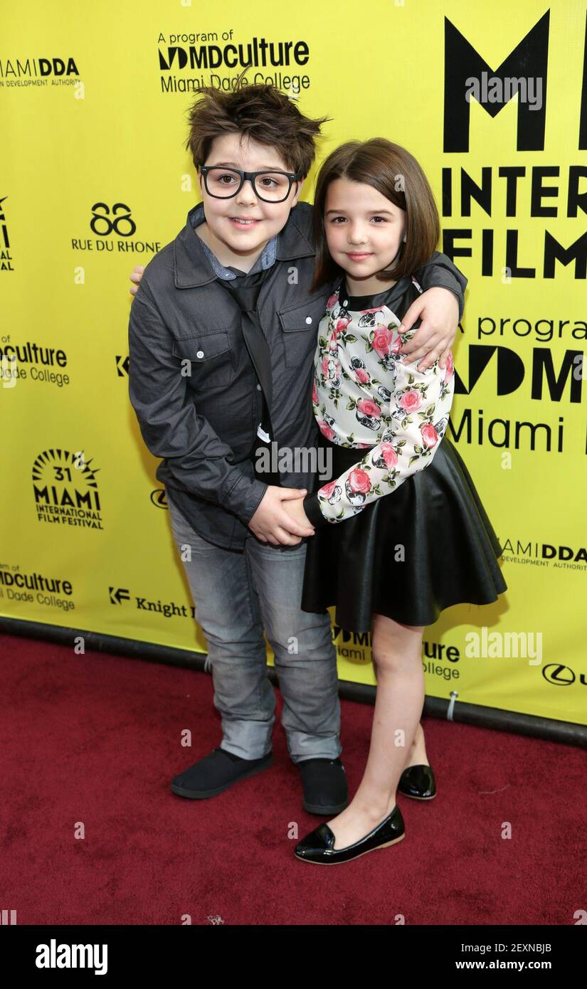 Luke Fava (actor) and Lucy Fava are seen at the red carpet for Rob The ...