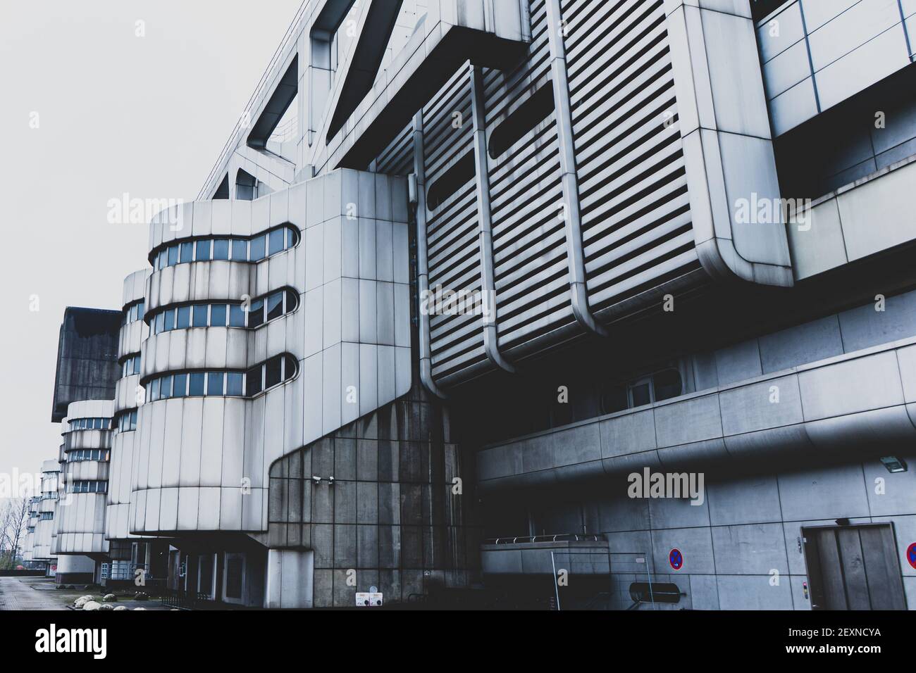 BERLIN, GERMANY - Dec 10, 2020: Messe ICC berlin; building ...