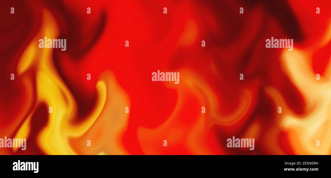 A digital illustration of red fire flames Stock Photo - Alamy