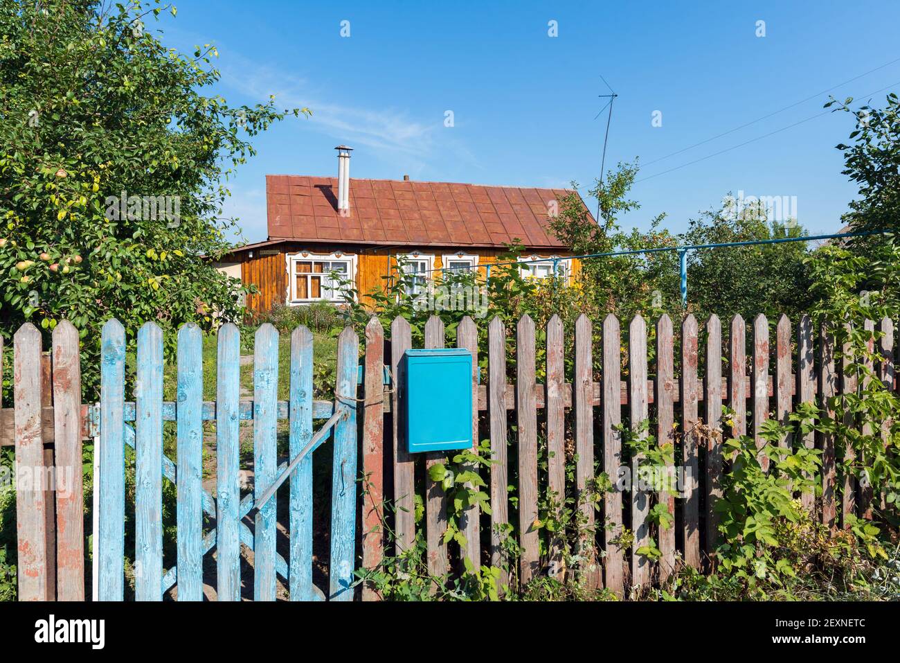 Typical village house in the countryside Stock Photo - Alamy