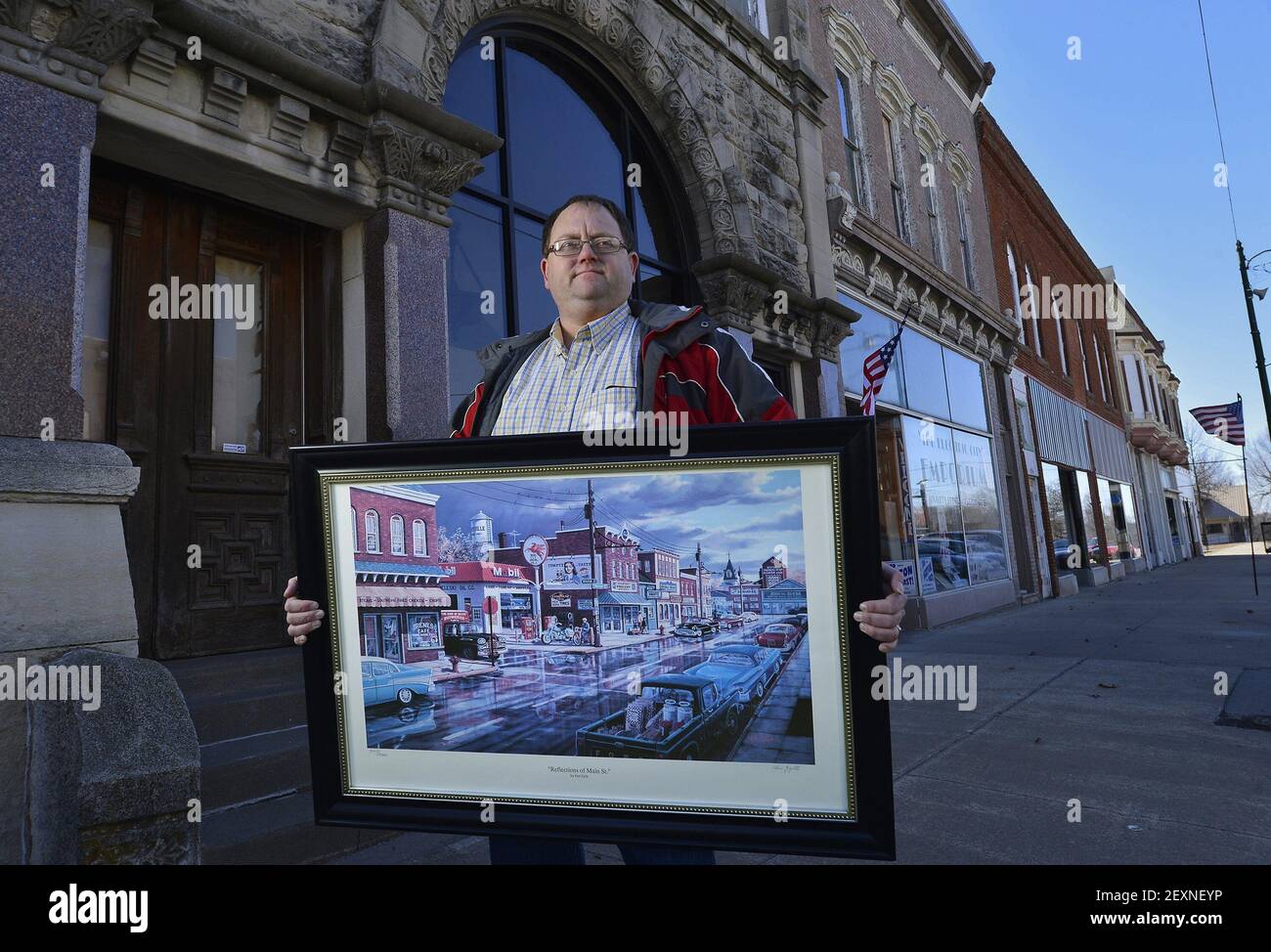 When Lemomis visited Horton, Kan., he saw this picture in Mayor Tim ...