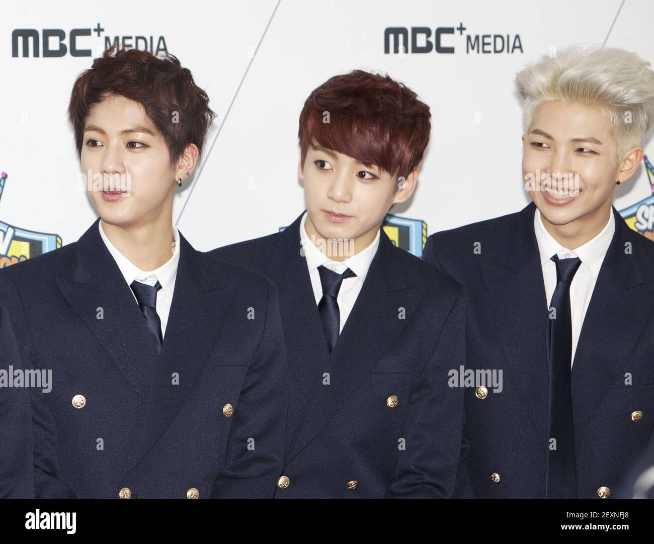 19 March 2014 - Goyang, South Korea : South Korean mwmbers of K-Pop ...