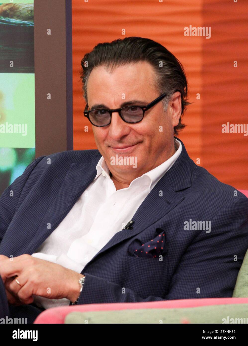 Andy Garcia is seen on the set of Despierta America at Univision ...