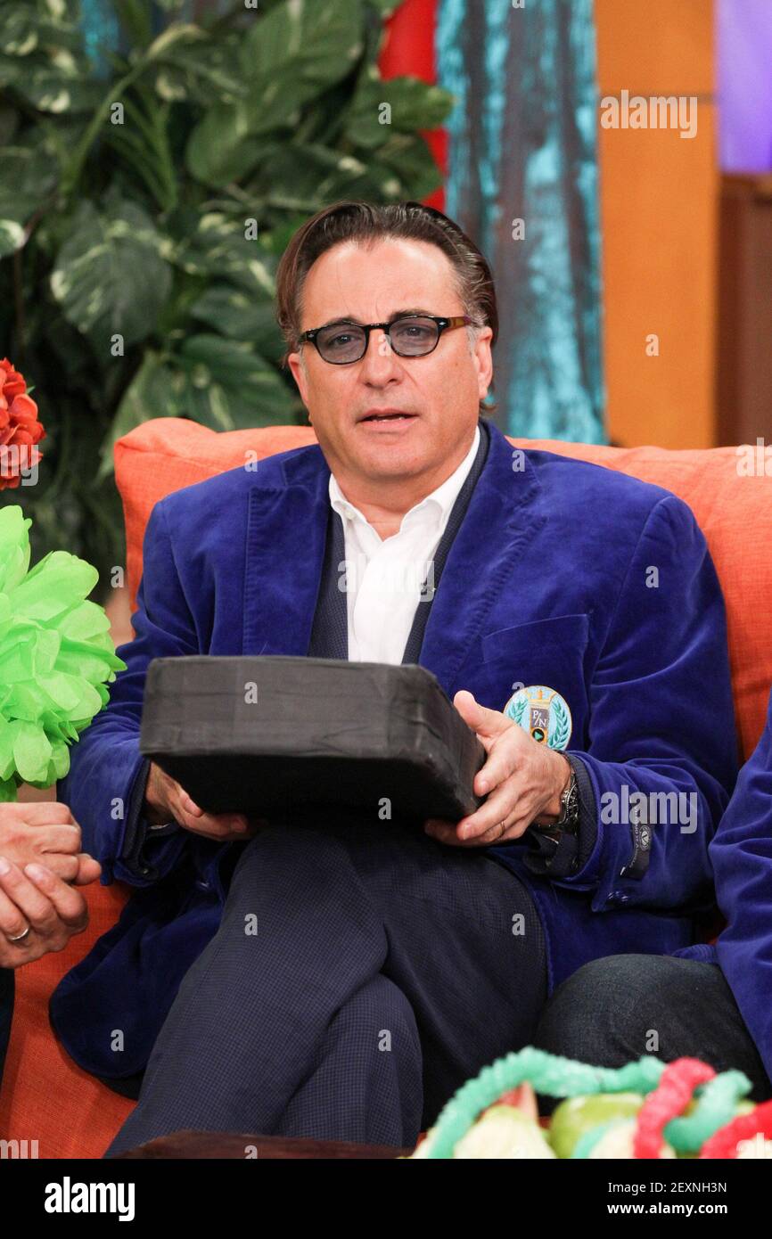 Andy Garcia is seen on the set of Despierta America at Univision ...