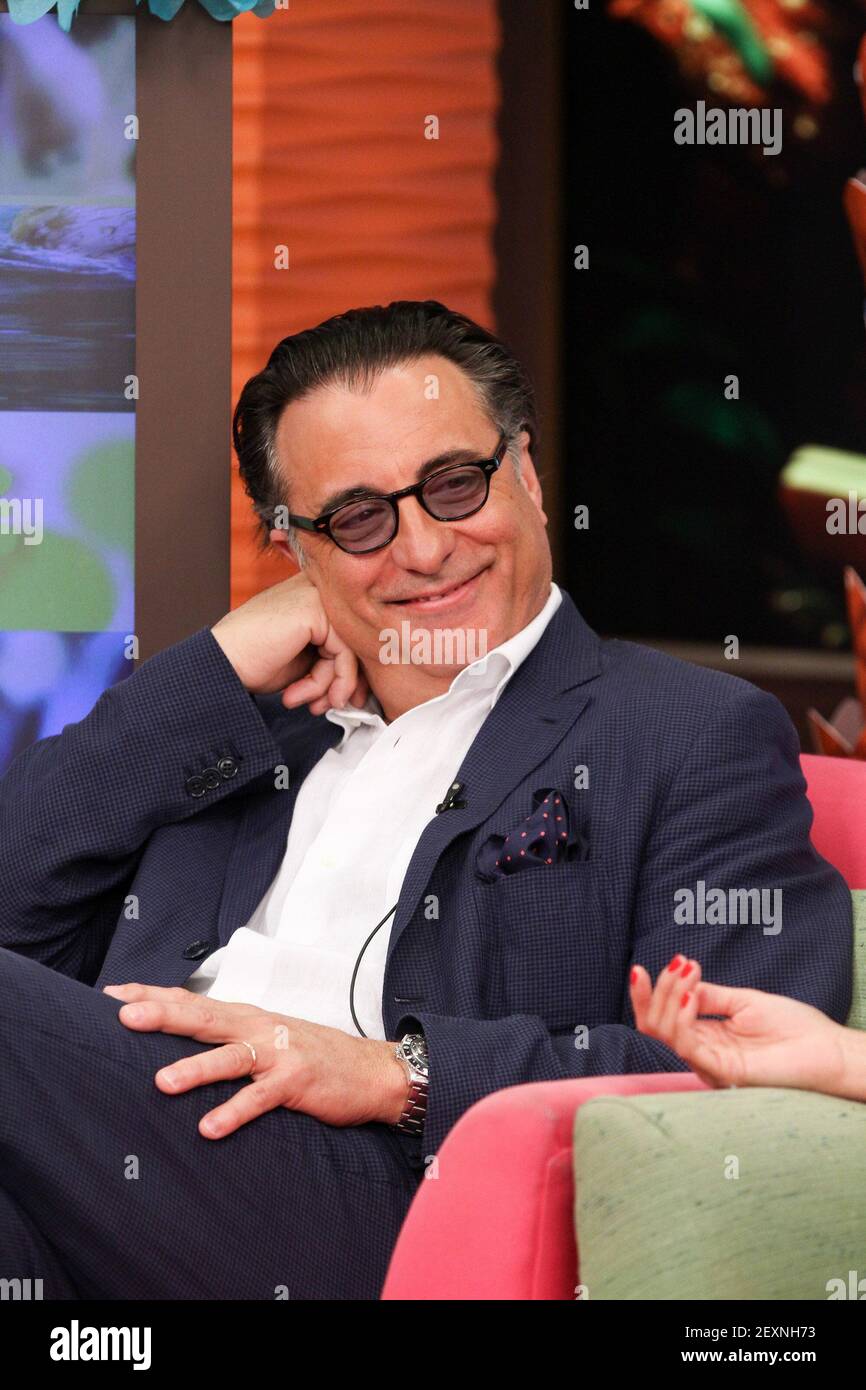 Andy Garcia is seen on the set of Despierta America at Univision ...