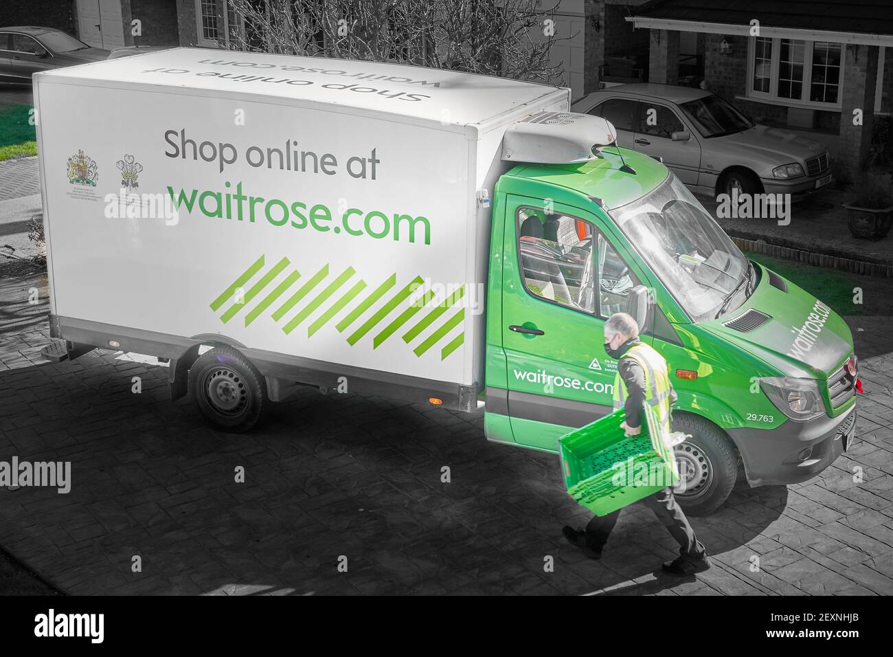 Waitrose grocery van hi-res stock photography and images - Alamy