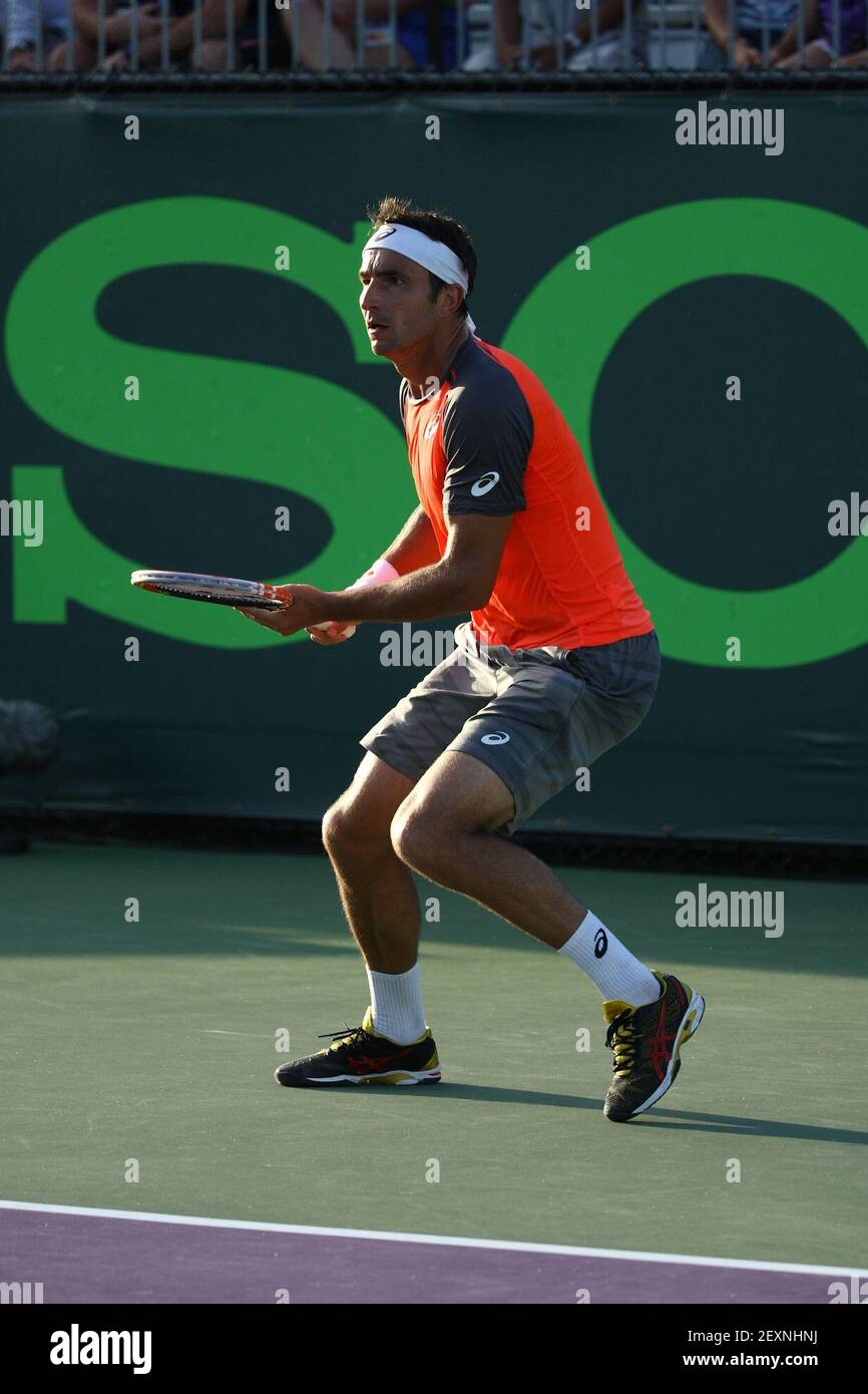 Marinko Matosevic (AUS) in action during his 2014 SONY OPEN TENNIS ...