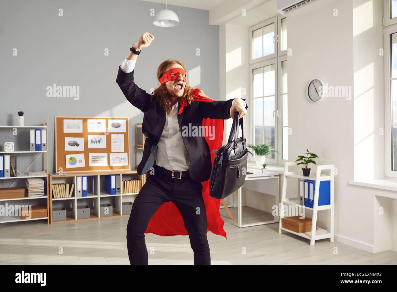 Superman suit office hi-res stock photography and images - Alamy