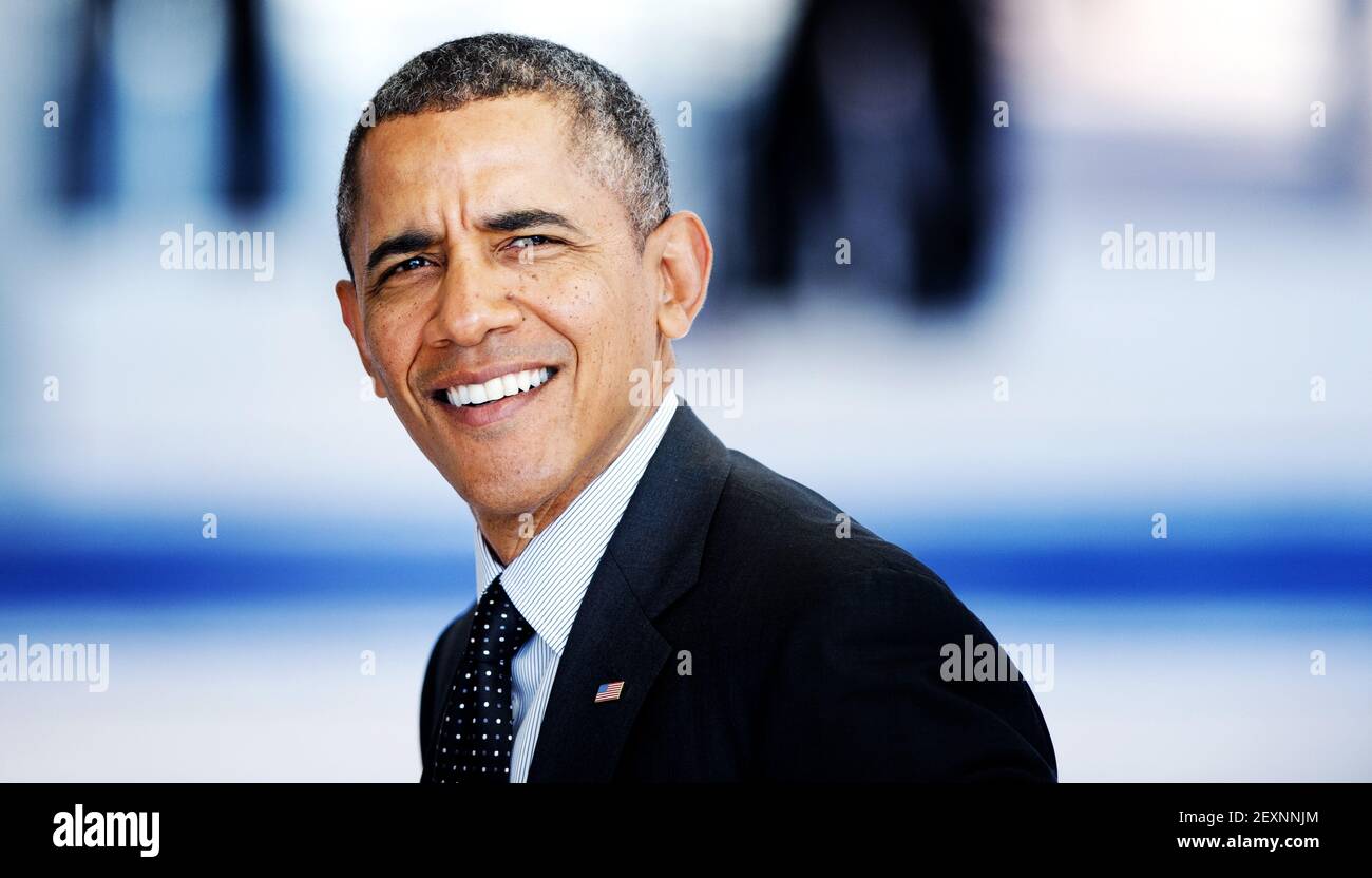 25-3-2014 THE HAGUE - Arrival of Barack Obama for the NSS summit day 2 ...