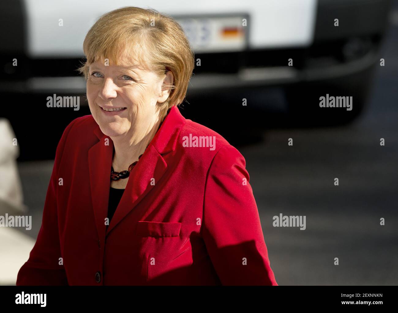 25-3-2014 THE HAGUE - Arrival of Angela Merkel for the NSS summit day 2 ...