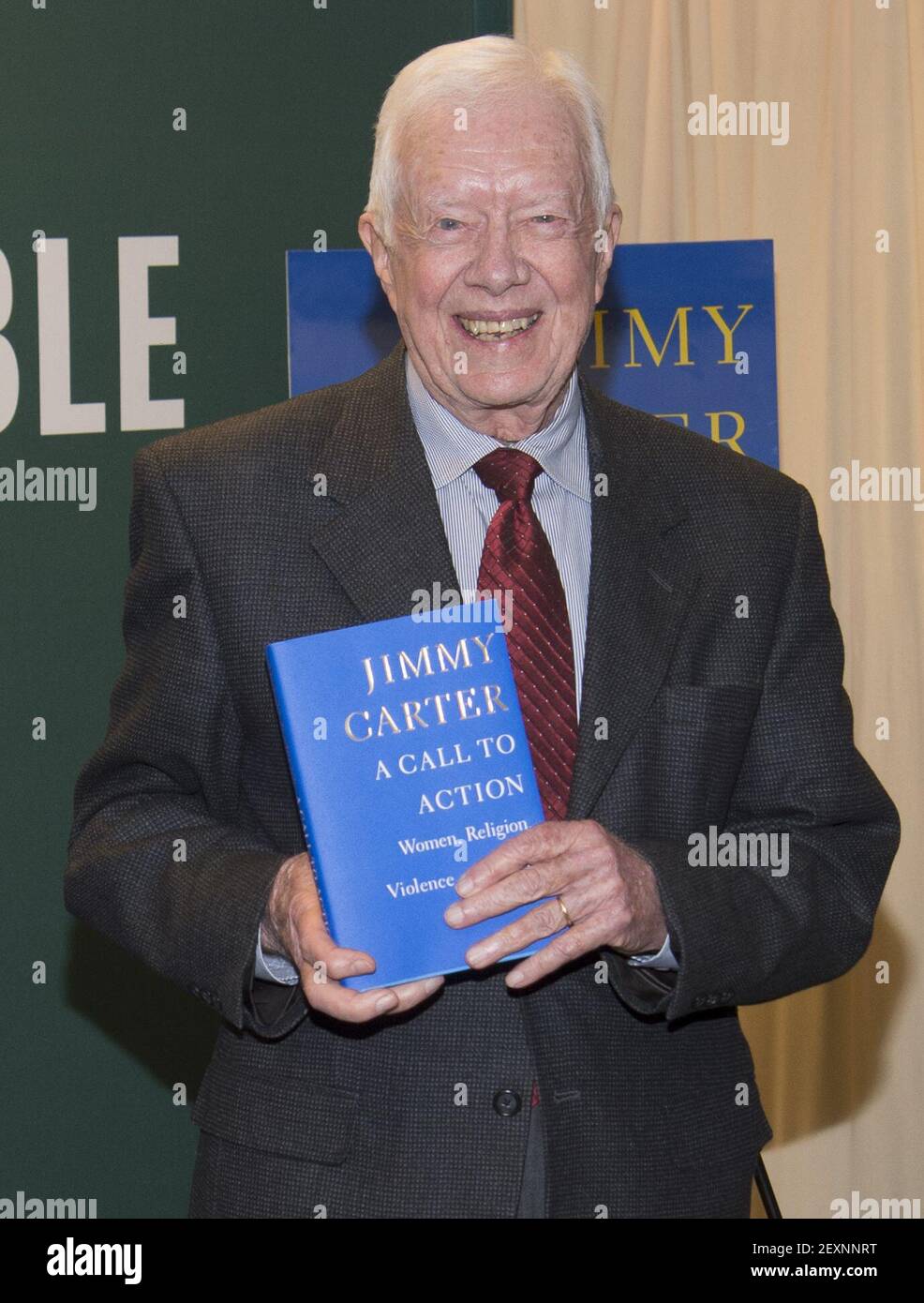 Former US President Jimmy Carter attends a book signing for his new ...