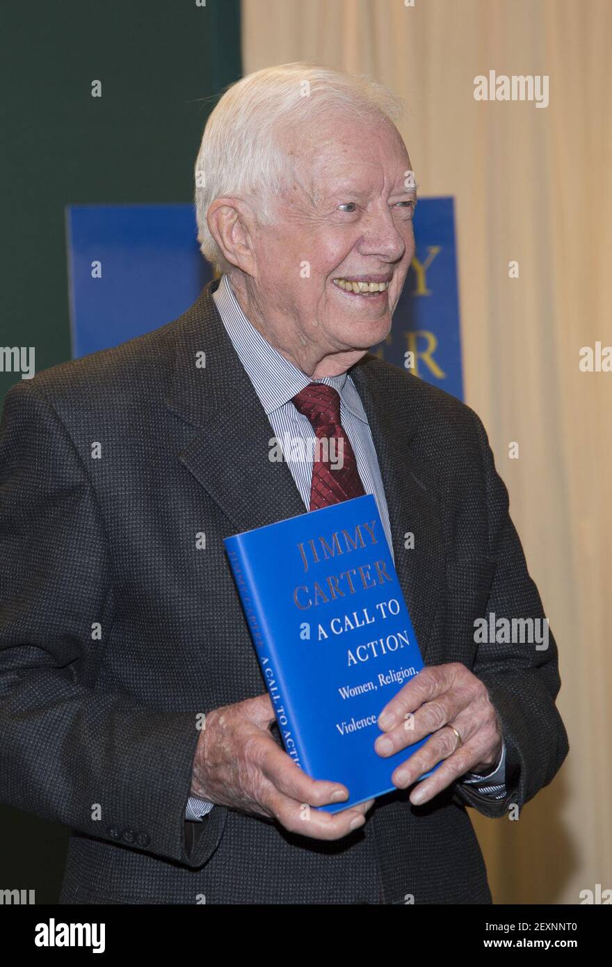 Former US President Jimmy Carter attends a book signing for his new ...