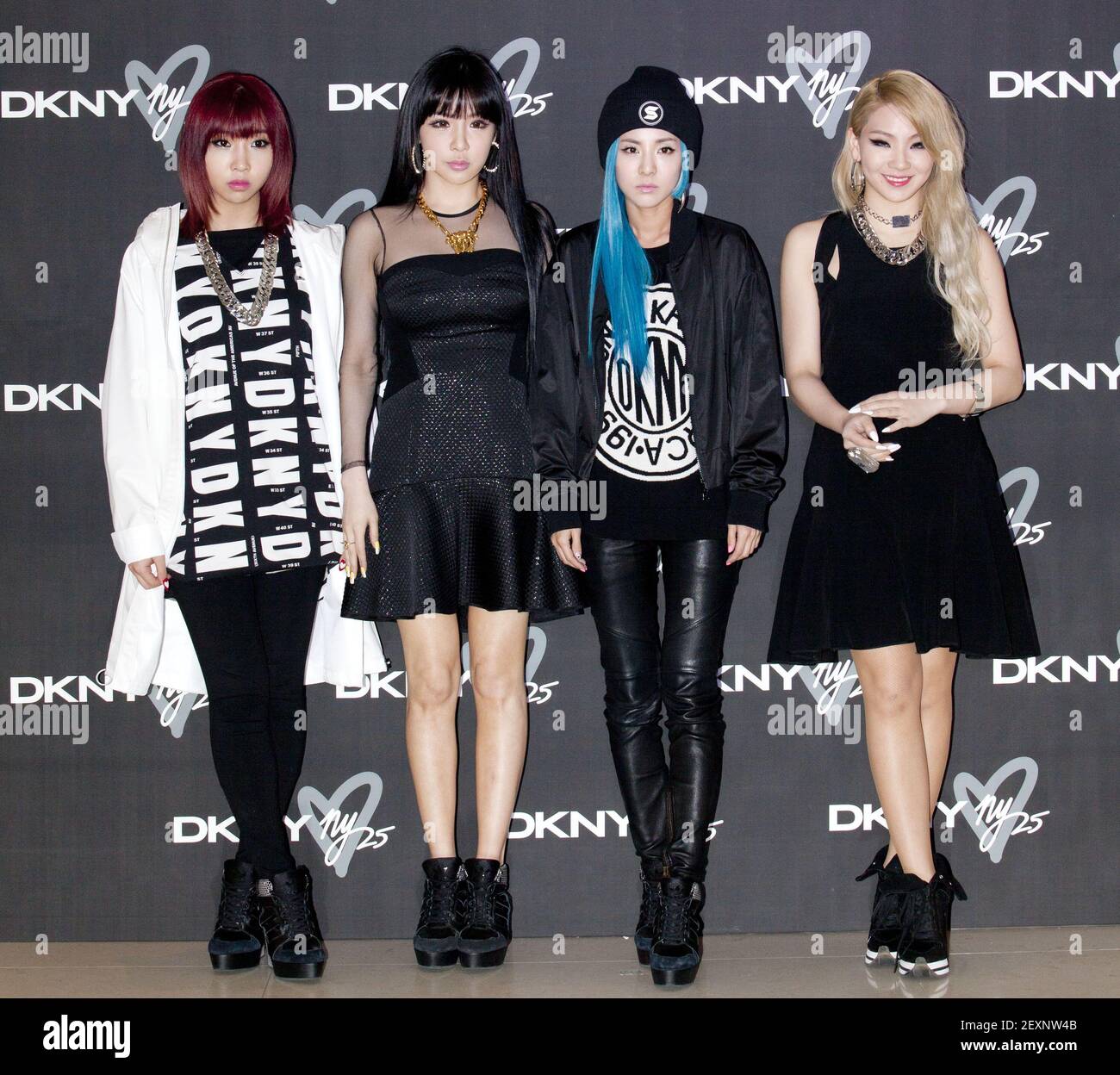 27 March 2014 - Seoul, South Korea : (L to R) South Korean Minjz, Park ...