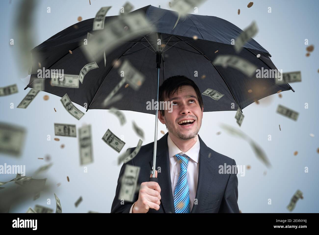 Money raining down hi-res stock photography and images - Alamy