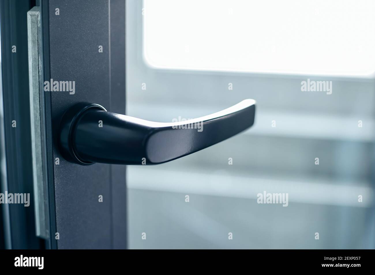 close-up. handle on the balcony window frame Stock Photo - Alamy