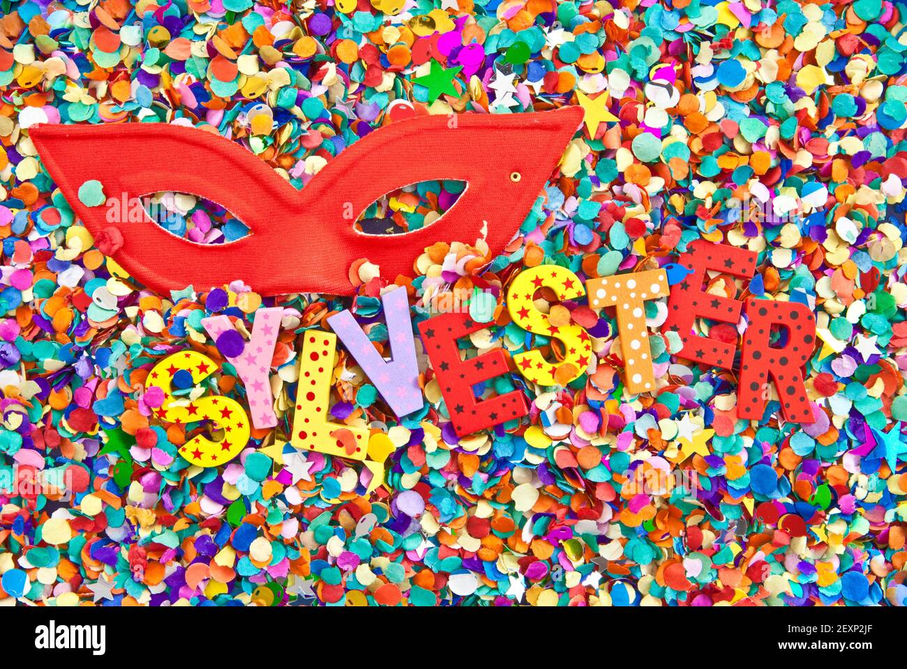 New Year's Eve in colorful letters Stock Photo - Alamy