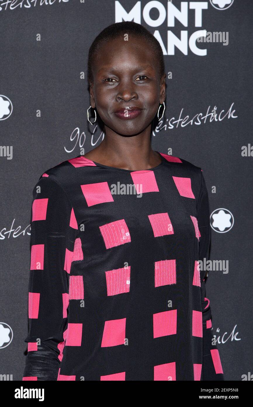 Model Alek Wek attends Montblanc Celebrates 90 Years of the Iconic ...