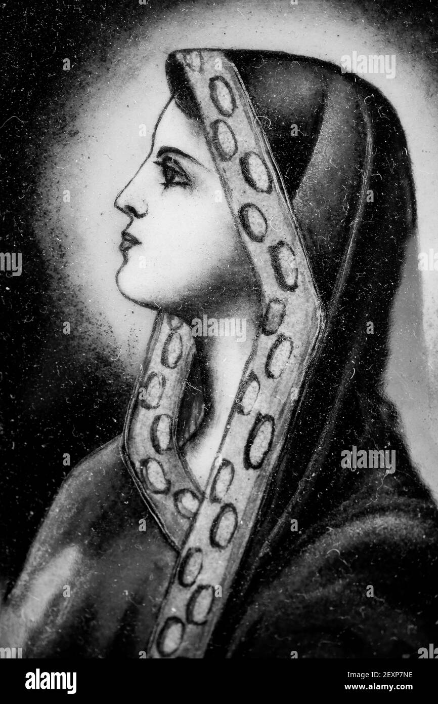 Pious figure Black and White Stock Photos & Images - Alamy