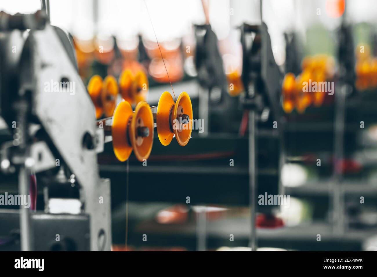 Production of cable wire at cable factory Stock Photo - Alamy