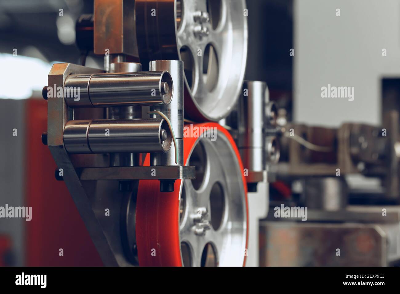Process of cable production in a factory Stock Photo - Alamy