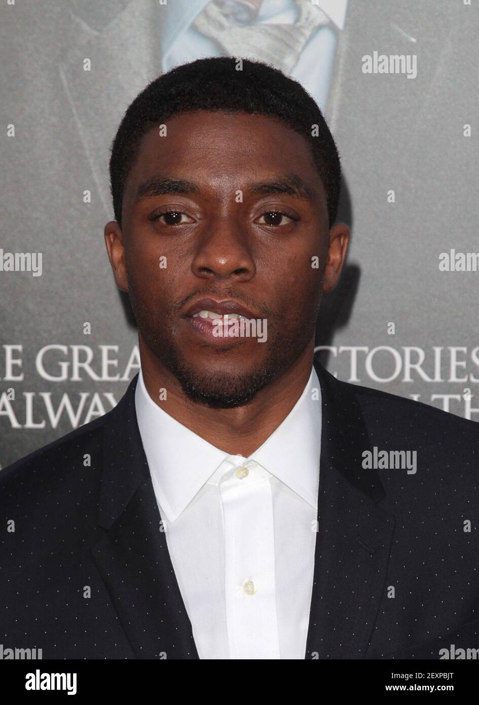 Chadwick Boseman attends The Los Angeles Premiere of "Draft Day" at the ...