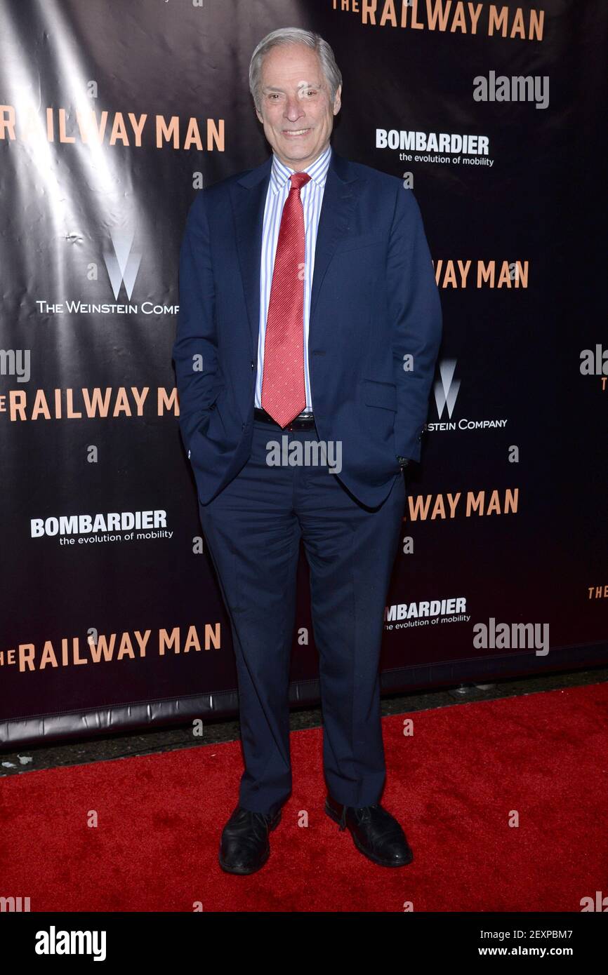 TV Producer Bob Simon attends the 'Railway Man' premiere at The Paris ...