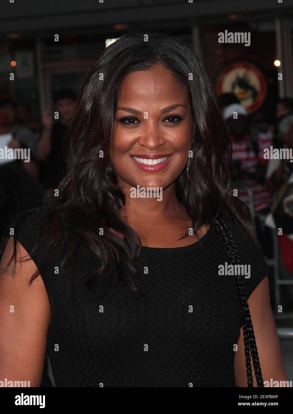 Laila Ali attends The Los Angeles Premiere of "Draft Day" at the ...