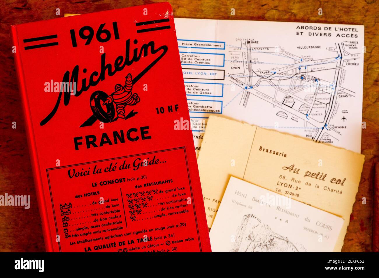 Vintage Michelin red Guide, France, 1961 Stock Photo - Alamy