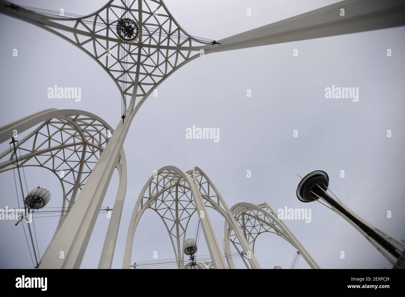 The arches of the Pacific Science Center pictures on April 3rd 2014 ...