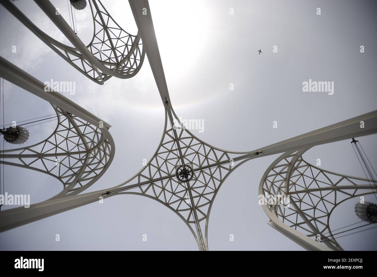 The arches of the Pacific Science Center pictures on April 3rd 2014 ...