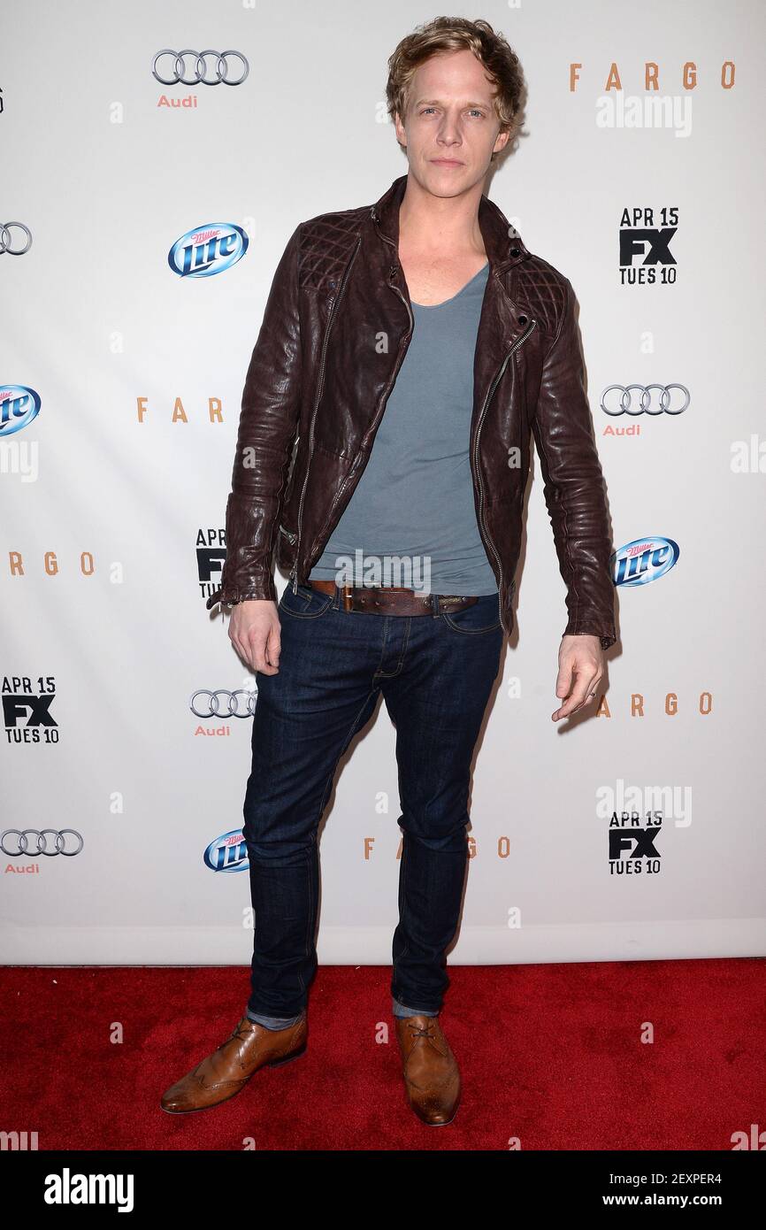 Actor Chris Geere arrives at the 2014 FX Network Upfront and â€˜Fargoâ ...