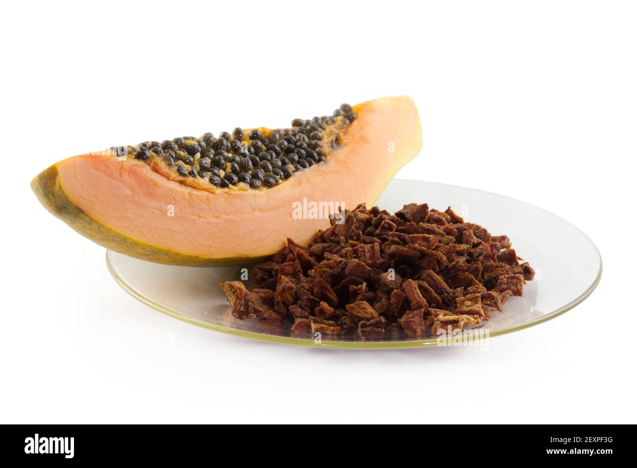 Papaya platter Cut Out Stock Images & Pictures - Alamy