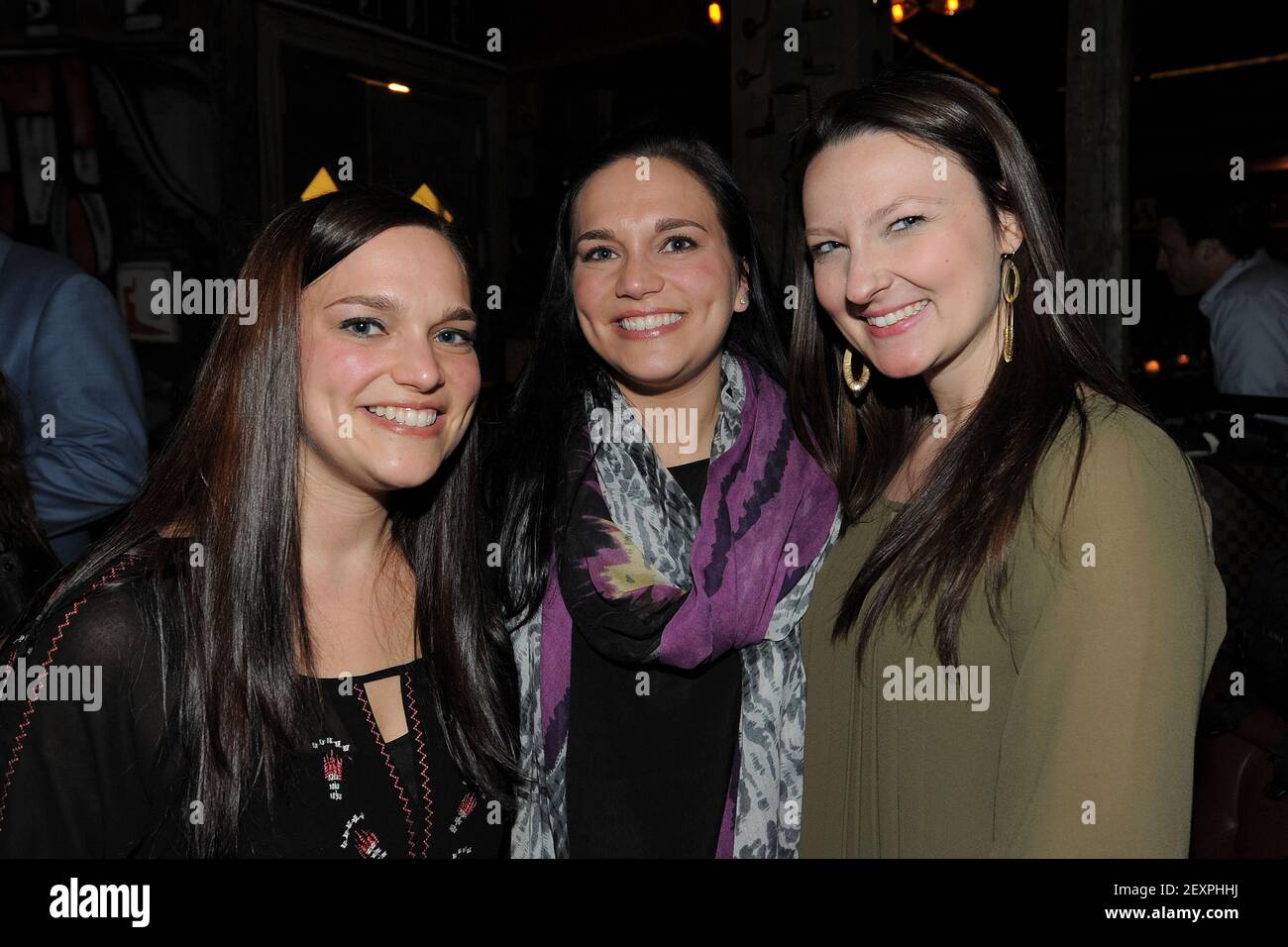 (L-R) Gabrielle Frank, Janelle Frank and Emily Laurence attend Courtney ...