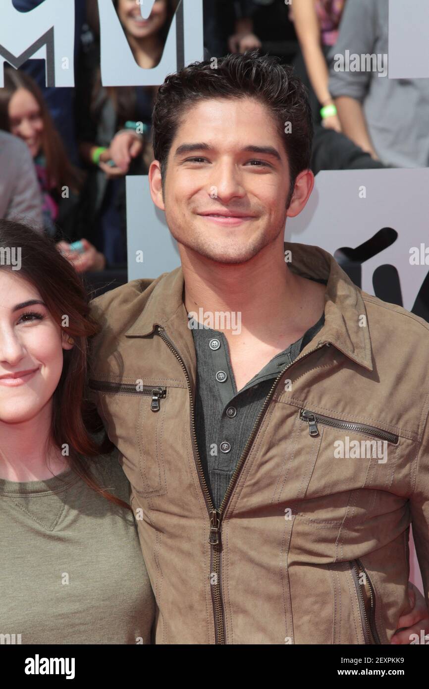 Actor Tyler Posey arrives at the 2014 MTV Movie Awards held at the ...