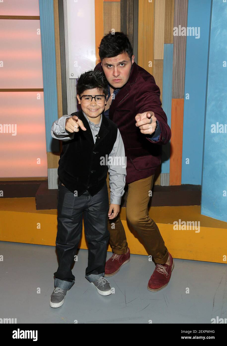 Kevin Stanley and Paul Stanley are seen at the set of "Despierta ...