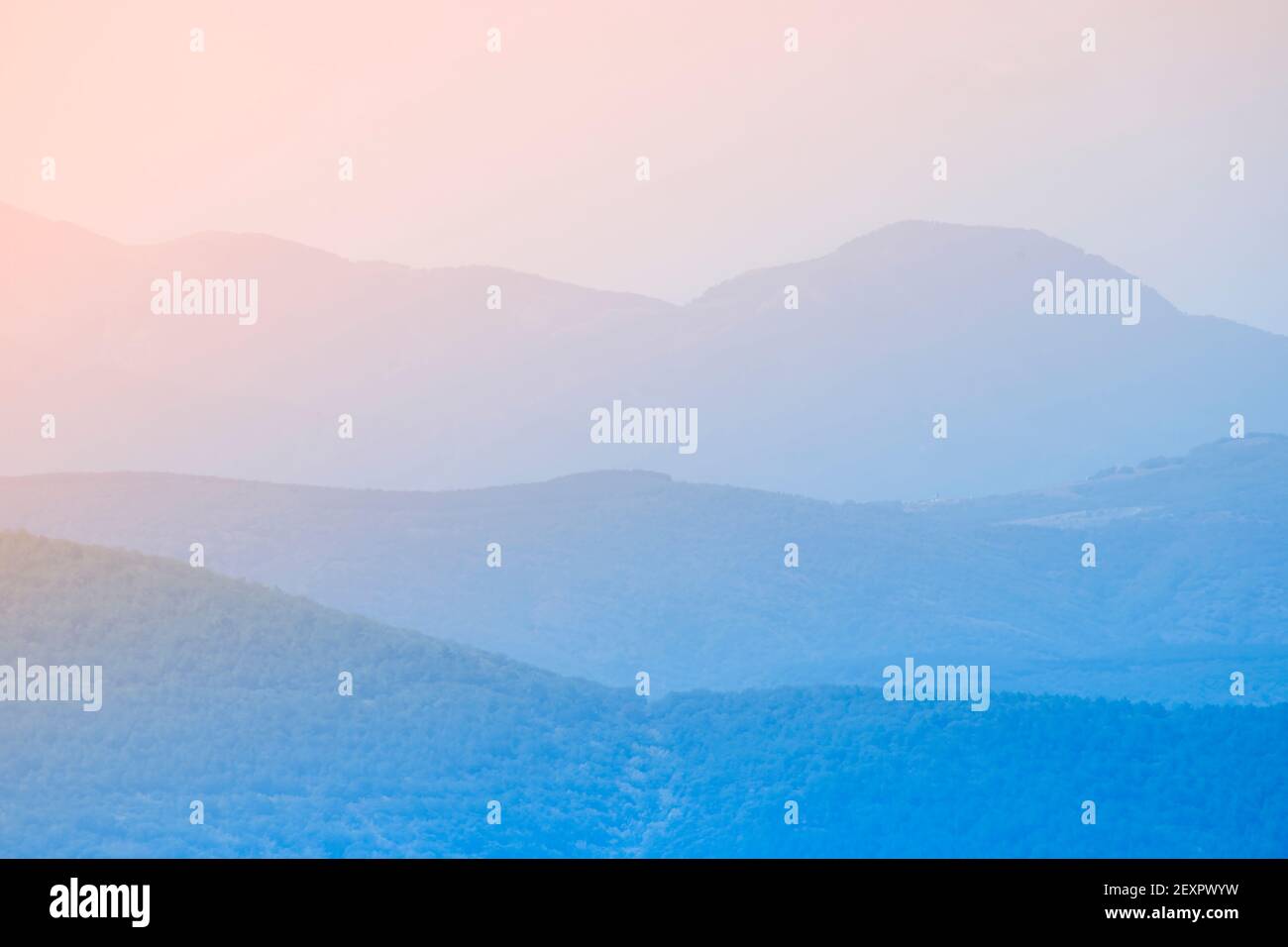 Light blue landscape hi-res stock photography and images - Alamy