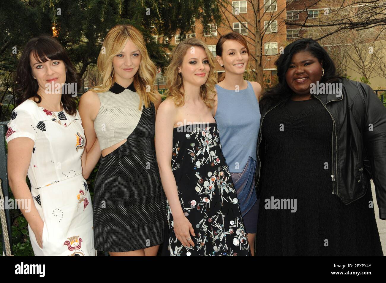 L-R: Director Susanna Fogel, Abby Elliot, Gillian Jacobs, Leighton ...